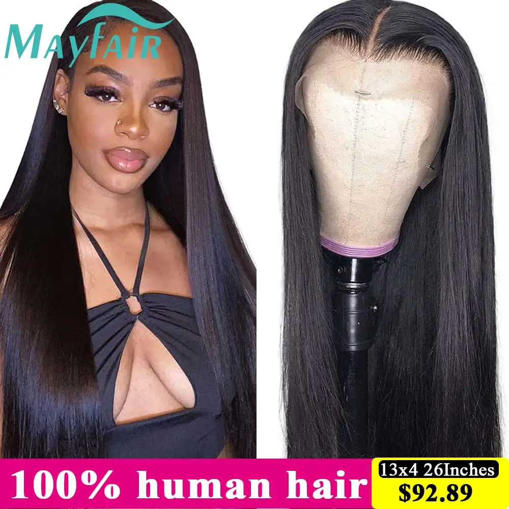 Peluca-de-cabello-humano-liso-de-13x6-para-mujer-postizo-de-encaje ...