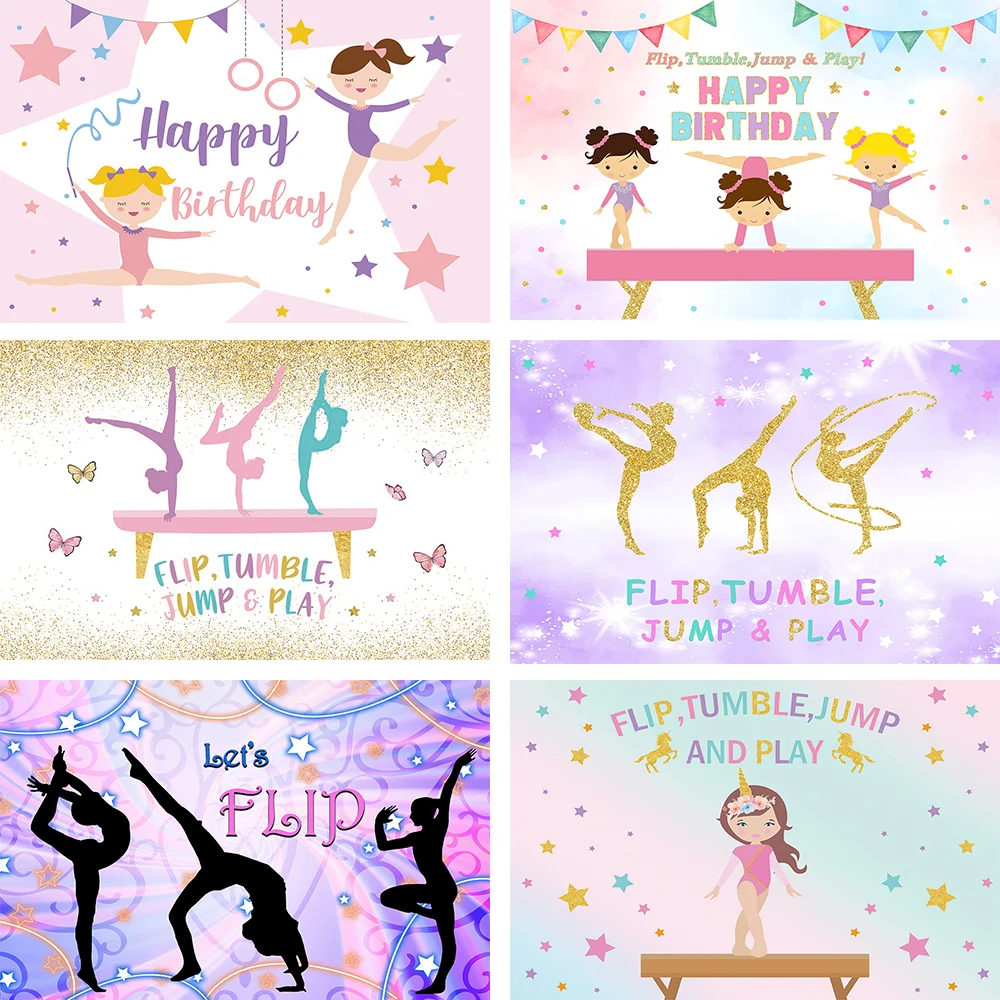 Mehofond-Photography-Background-Gymnastics-Birthday-Gymnast-Girls ...