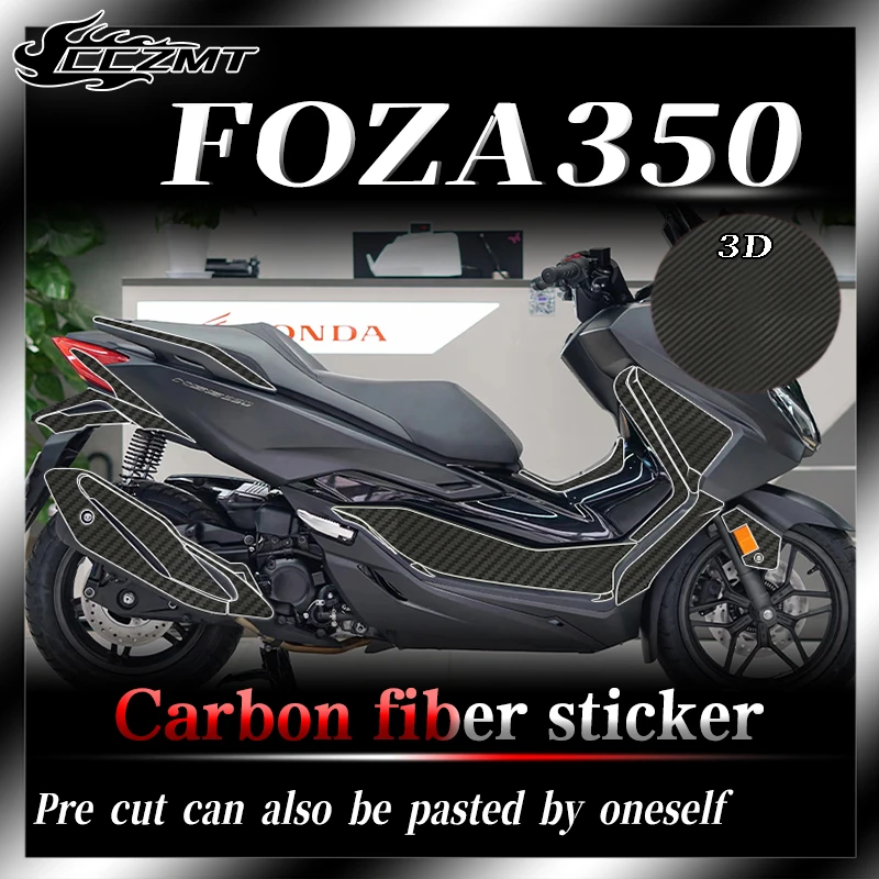 For-HONDA-FORZA350-Forza-350-2023-3D-carbon-fiber-protective-sticker ...