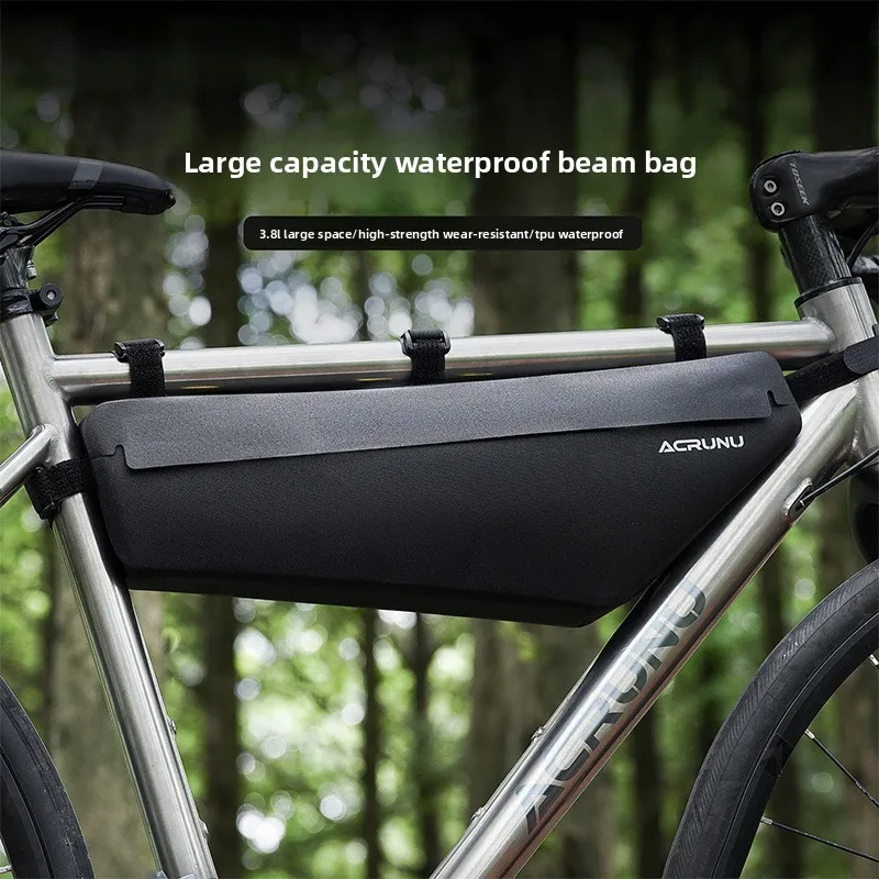 Fully Waterproof Bicycle Triangle Bag Bike Frame Front Tube Bag Cycling ...