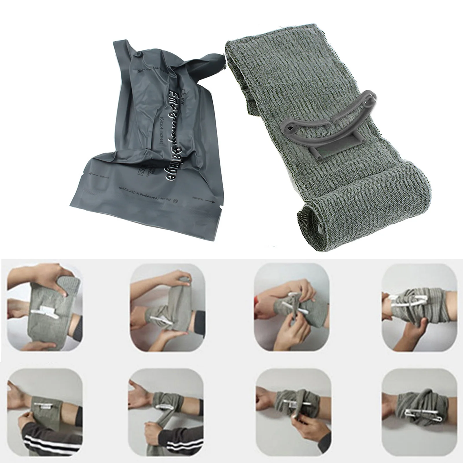 4/6inch Tournique Israel Bandage Outdoor First Aid Traumatic Hemostatic ...