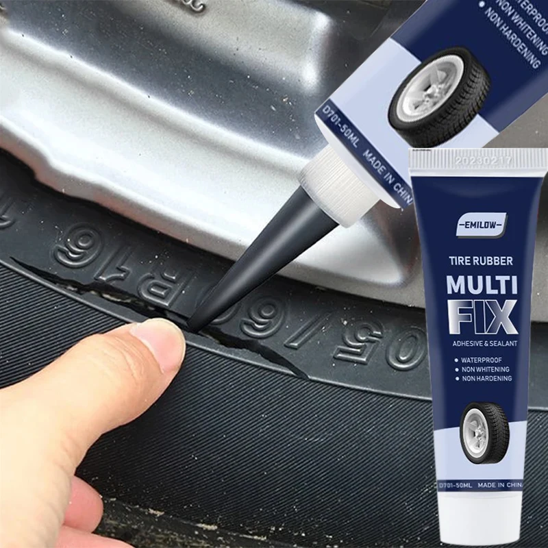 Tire Repair Black Glue Liquid Strong Rubber Wear-resistant Non ...