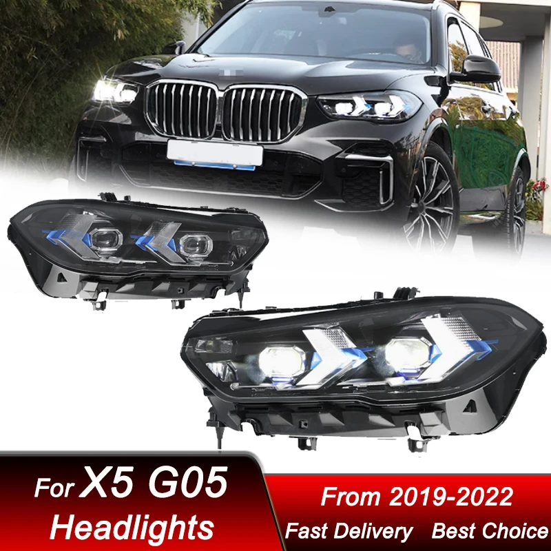 Car Headlights For BMW X5 G05 2019-2022 LCI style LED Headlamp Assembly ...