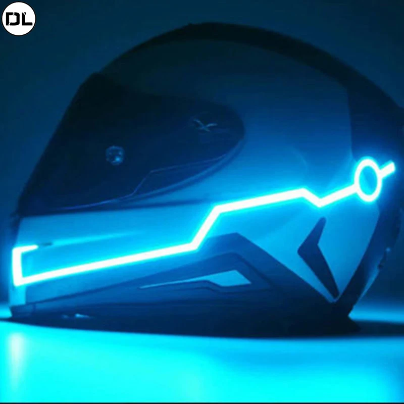 Motorcycle-Helmet-Light-Bar-Cold-Led-Light-Strip-Riding-Signal-Light ...