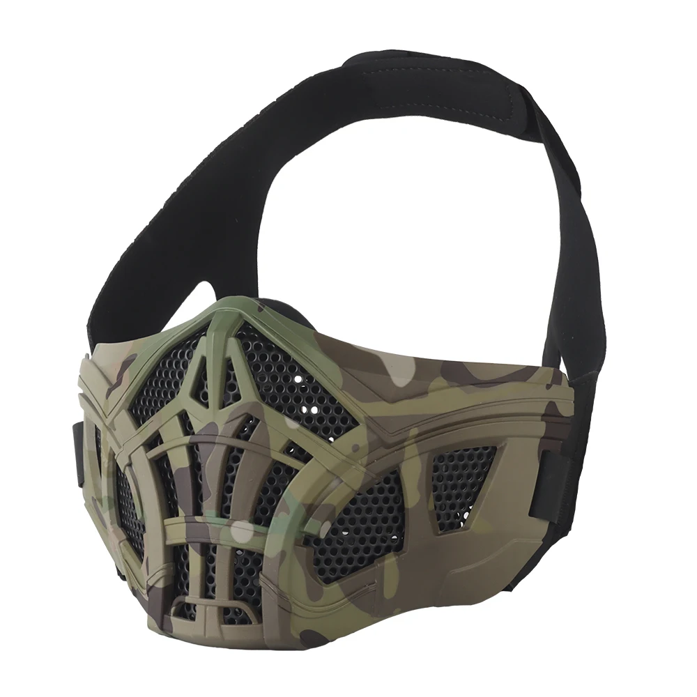 Tactical-Airsoft-Half-Mask-Inner-Silicone-Design-Breathable-Scorpion ...