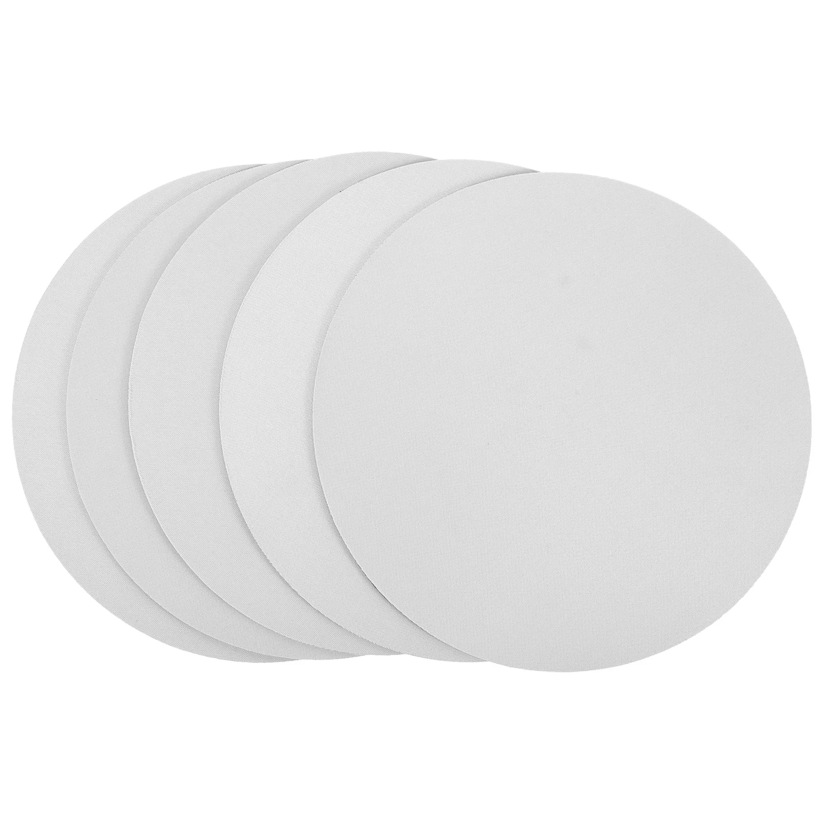 5 Pcs Blank Mouse Pad Sublimation Round Computer Mouse Mat Non Skid ...