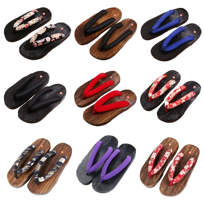 Anime Ninja Cosplay Geta Clogs Slippers Men Women Shoes Flip Flops ...