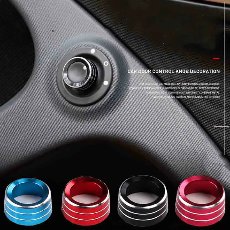 Car-Styling-Rearview-mirror-adjuster-frame-Aluminum-trim-smart-interior ...