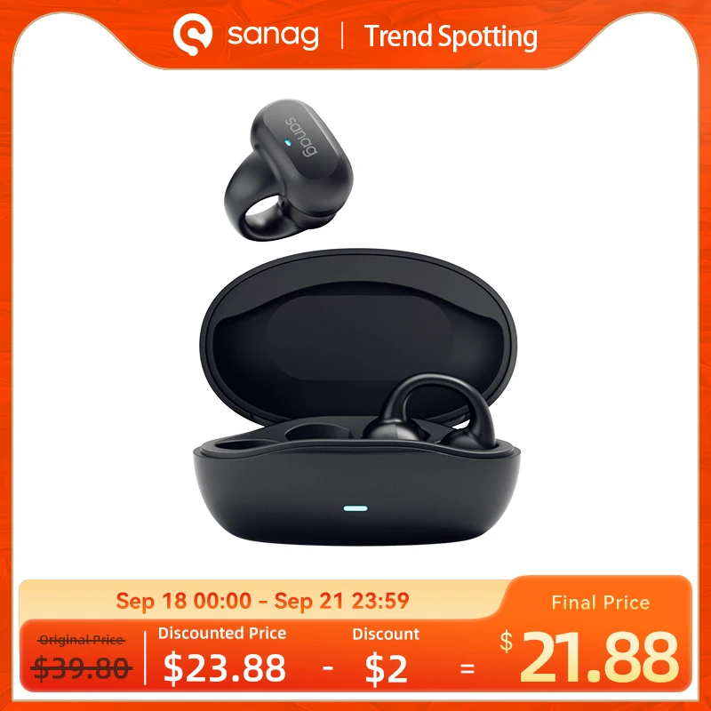 Sanag Z50s open ear air conduction TWS earphone Bluetooth wireless headphone panoramic sound ...