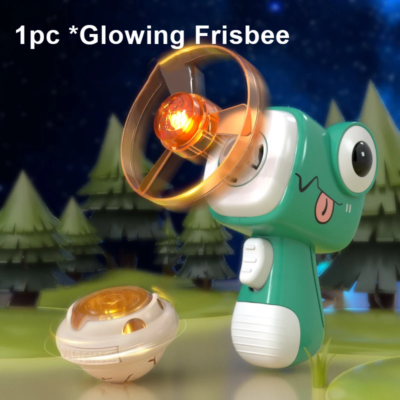 2-In1-Flying-Disc-Saucer-Gyro-Cartoon-Dinosaur-Air-Rocket-Launcher ...