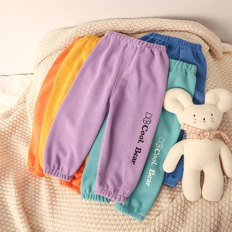 Ins-Spring-Autumn-Kid-Baby-Girls-Jogger-Pants-Elastic-Waist-Letter ...