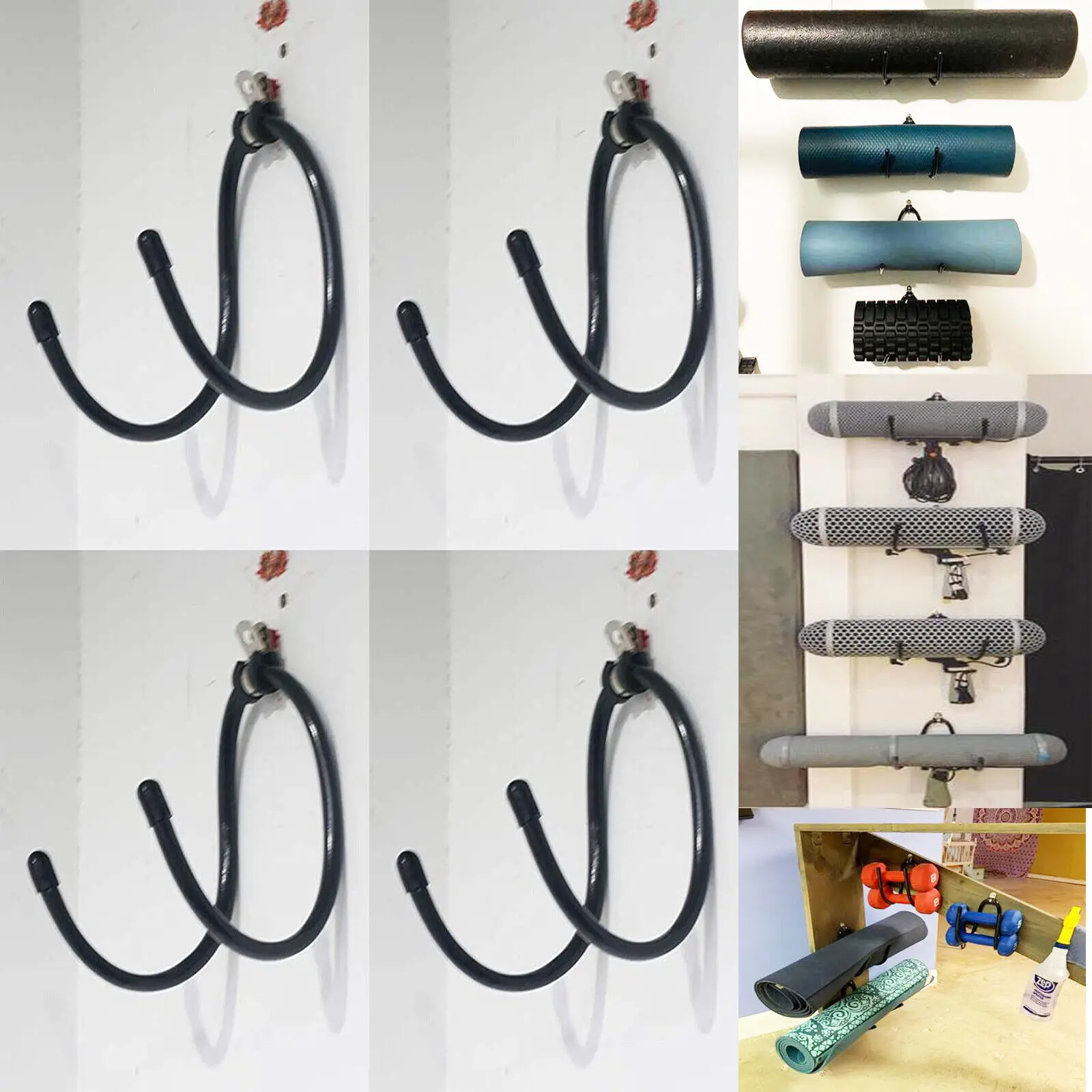 4-Foam-roller-storage-rack-tower-holder-pilates-yoga-physio-studio ...