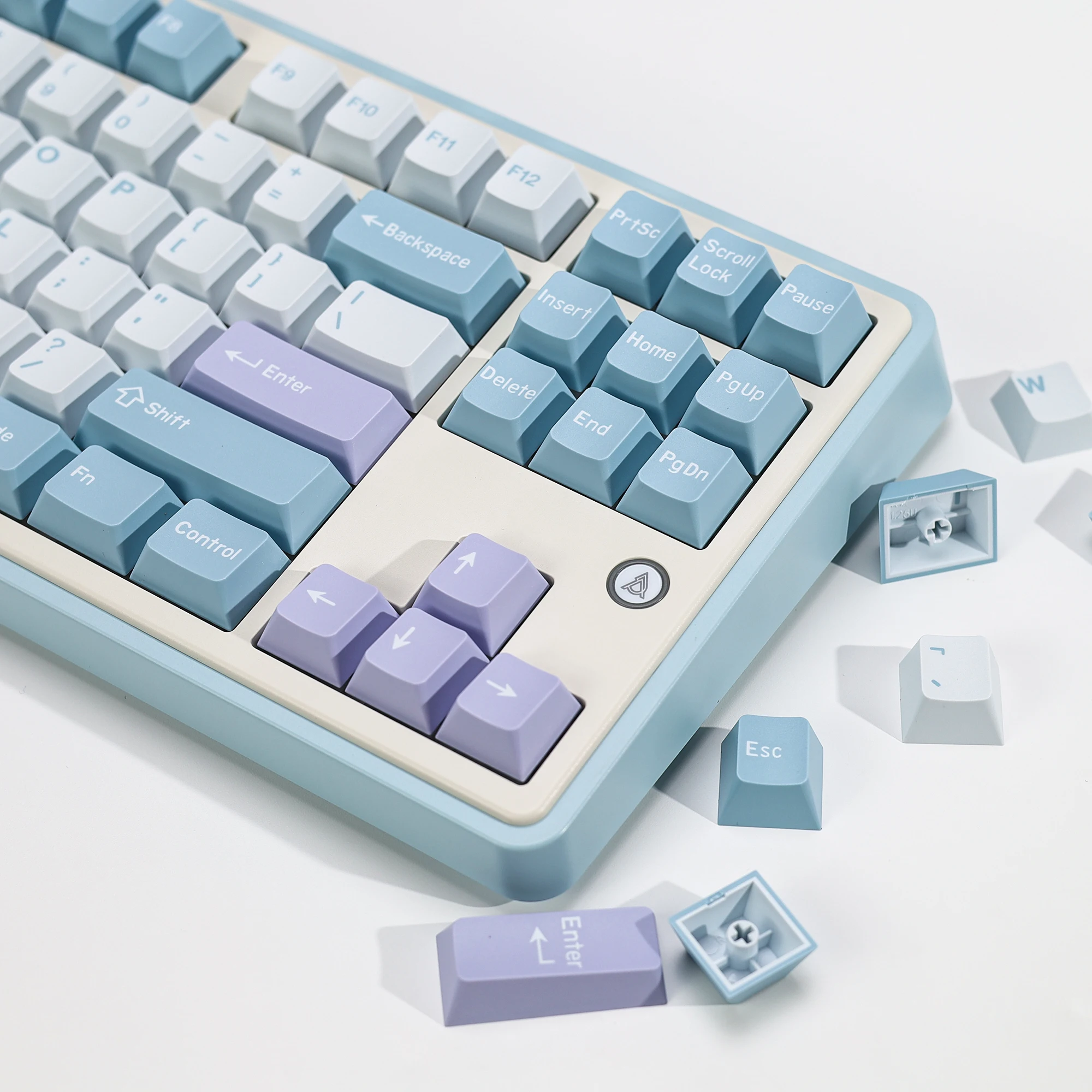KBDiy Illusion Keycap Retro PBT ISO Double Shot Cherry Profile Keycaps ...