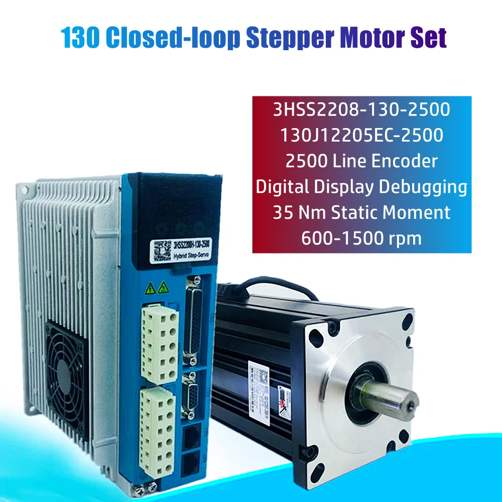 50Nm-35Nm-28Nm-3-Phase-130-Closed-Loop-Stepper-Motor-Set-Display-Panel ...