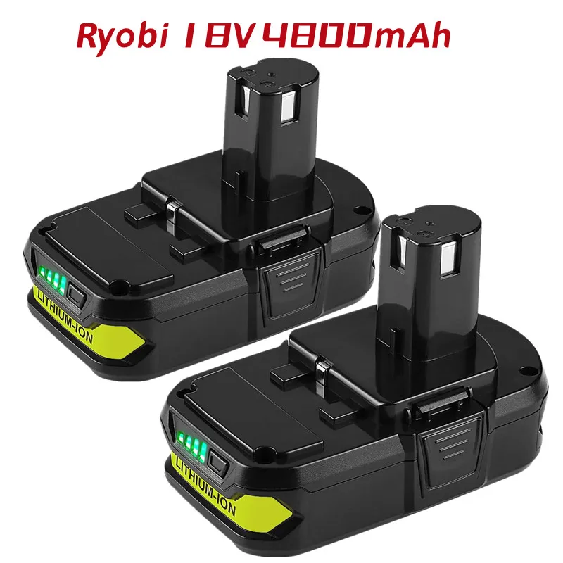 Upgraded-4-8Ah-Replacement-Ryobi-18V-Lithium-Battery-Compatible-with ...