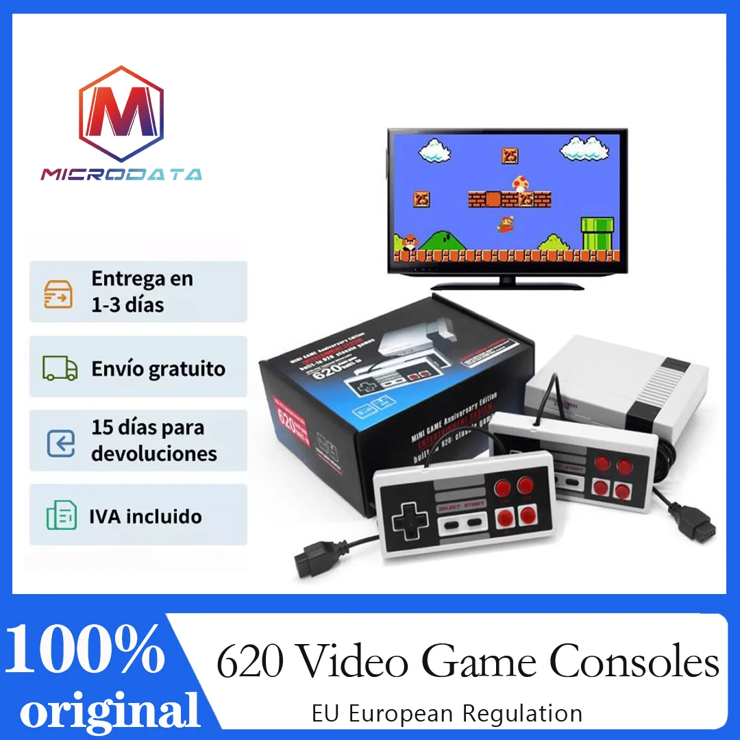 620 Consolas de Jogos de Vídeo FC Clássico Retro Nostálgico NES 8 bit ...
