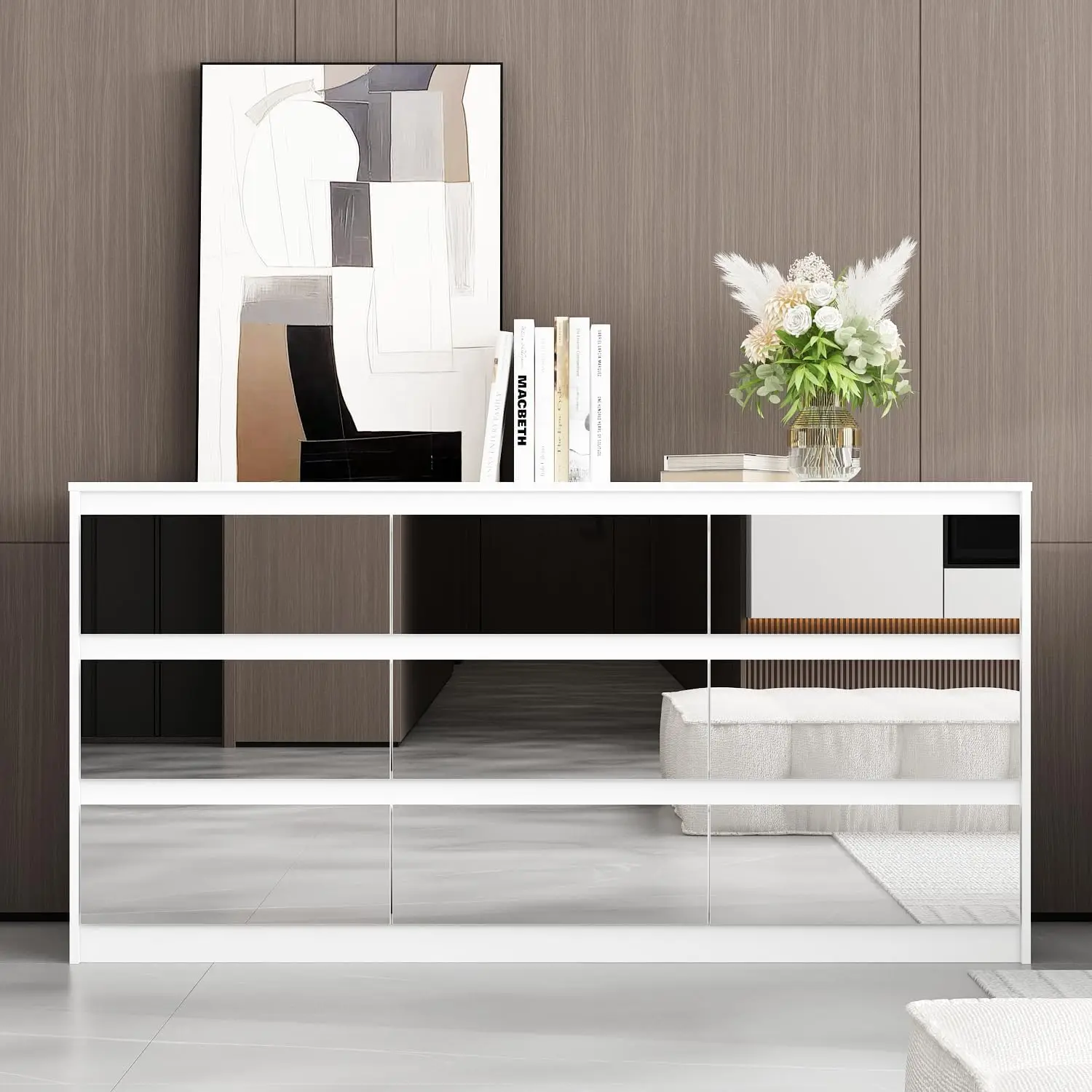 Hitow-9-White-Drawer-Dressers-Modern-Large-Dresser-for-Bedroom-Organize ...