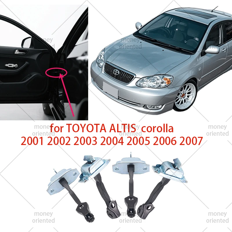 4PCS Car Door Checker for TOYOTA COROLLA ALTIS 2001 2002 2003 2004 2005 ...
