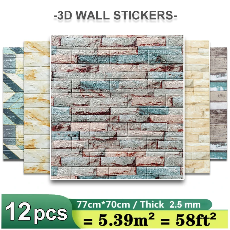 Retro-Romantic-Wallpapers-thick-2-5mm-Self-adhesive-Waterproof-Wall ...
