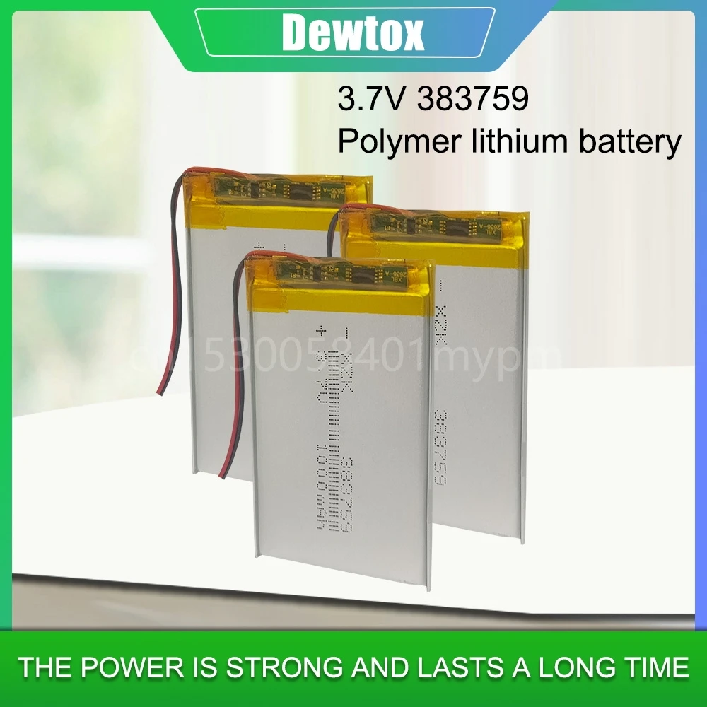 383759-3-7V-1000mAh-Rechargeable-Lithium-Polymer-Battery-for-MP3-MP4 ...