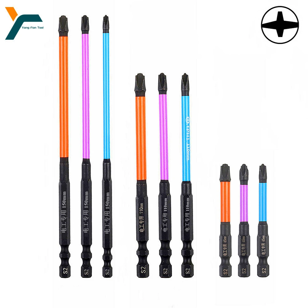3Pcs Special Cross Screwdriver Bit FPH1 FPH2 FPH3 Magnetic Nut Driver ...