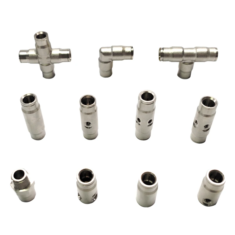 High-Pressure-Brass-3-8-Interface-Slip-Lock-Quick-Connector-Tee-Elbow ...