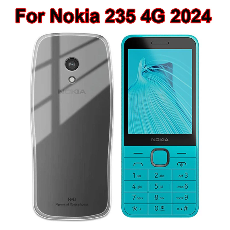 Ultra-thin-Clear-Silicone-Case-For-Nokia-3210-235-220-4G-2024-Case ...