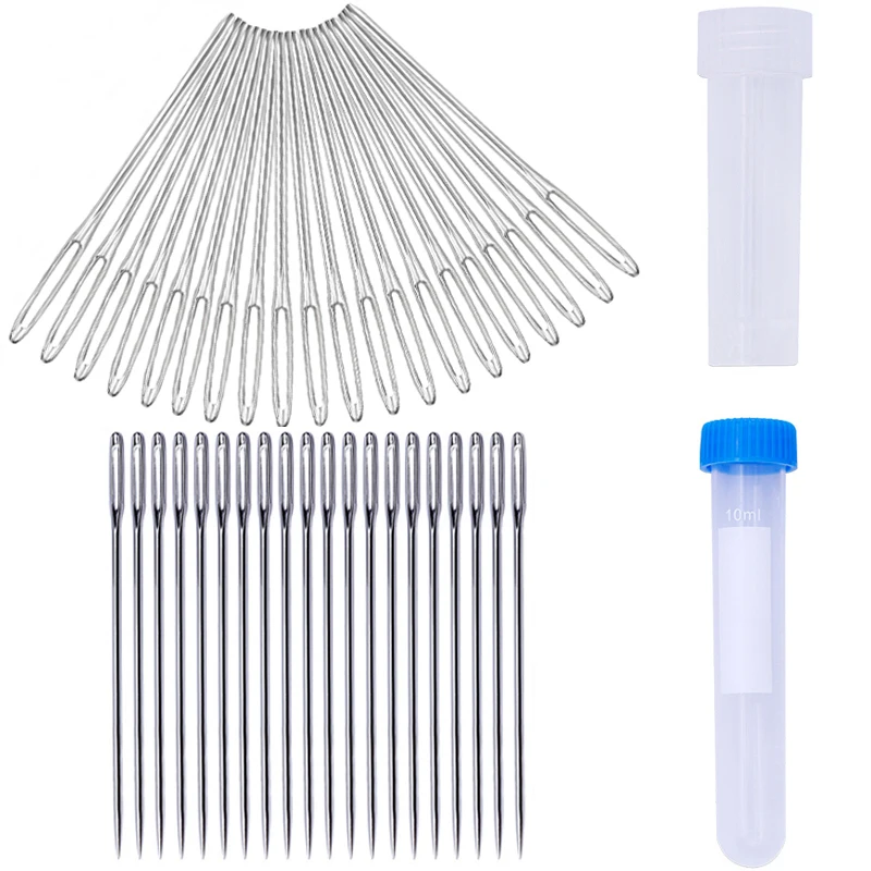 MIUSIE-20Pcs-lot-Leather-Craft-Sewing-Needles-Large-Eye-Blunt-Stitching ...