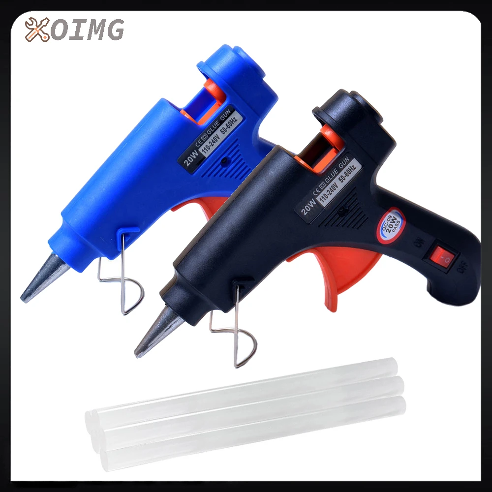 20w Hot Melt Glue Gun With 7mm*100mm Glue Sticks Mini Household ...