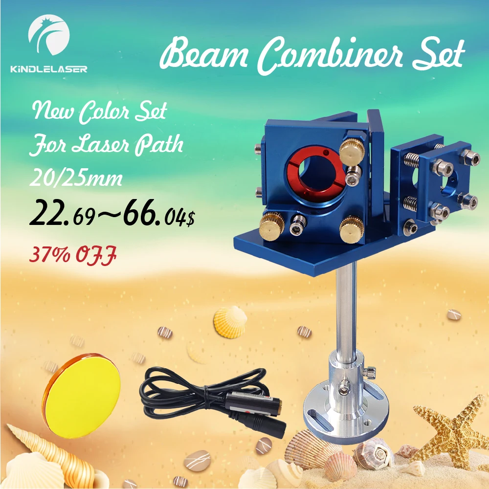 KINDLELASER-ZnSe Laser Beam Combiner, Montagem e Laser Pointer, Blue ...