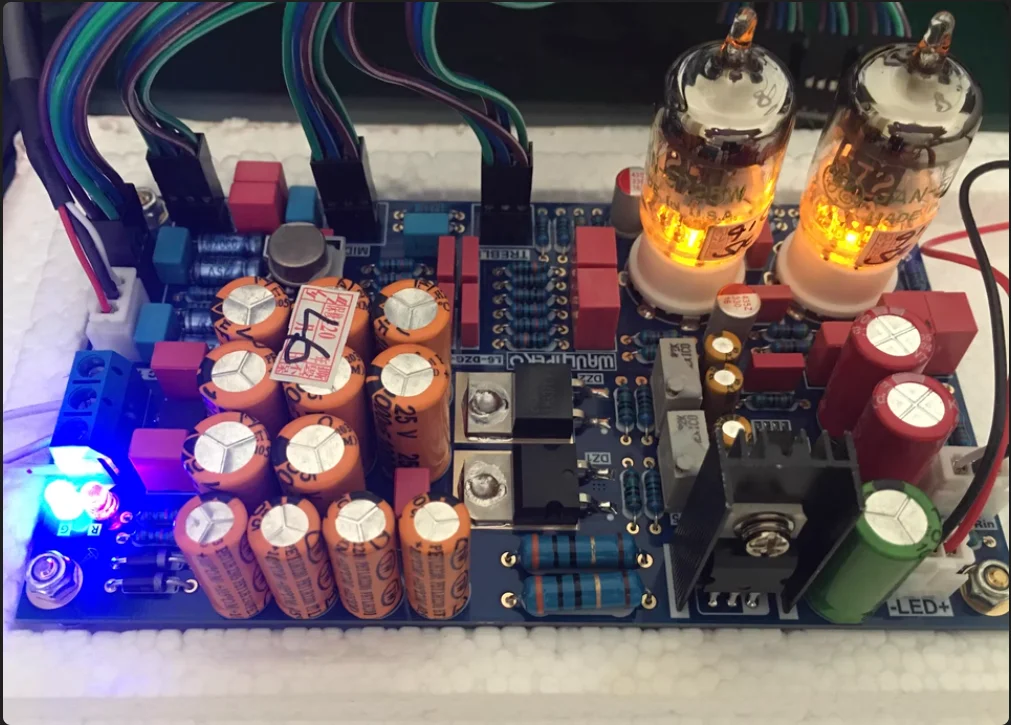 GHXAMP L6 Hi-Fi GE5725 Tube Preamplifier Tone Board Iron Sealed Op-Amp ...