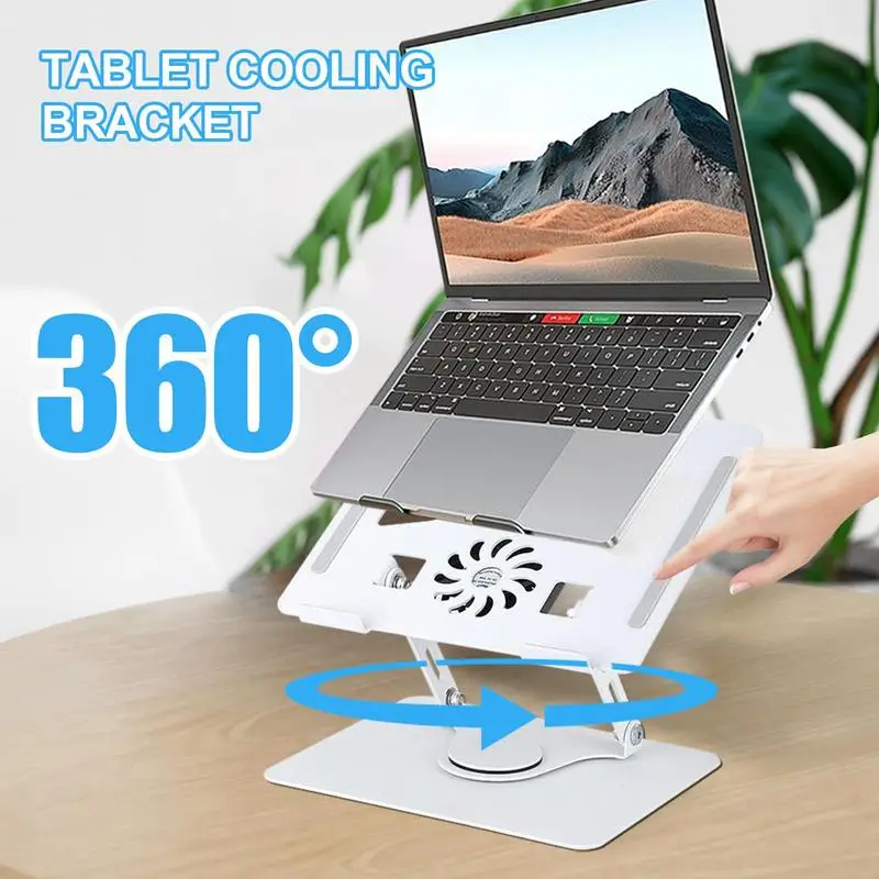 Laptop-Stand-360-Rotatable-Aluminum-Alloy-Tablet-Cooling-Stand-with ...