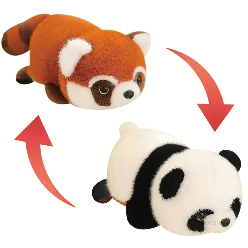 New-Flip-Panda-Plush-Toy-Kawaii-Turn-Panda-Into-Ailurus-Fulgens-Doll ...