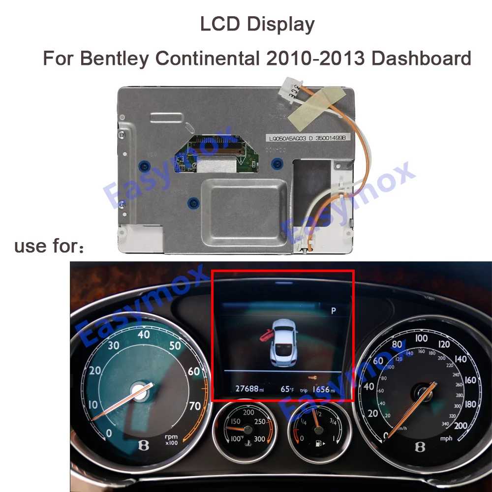 LCD-Display-LQ050A5AG03-For-Bentley-Continental-GT-2010-2013-Instrument ...