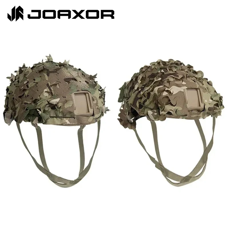 JOAXOR-3D-Camo-Net-Airsoft-Helmet-Cover-Scrim-Nylon-Drawstring-Helmet ...