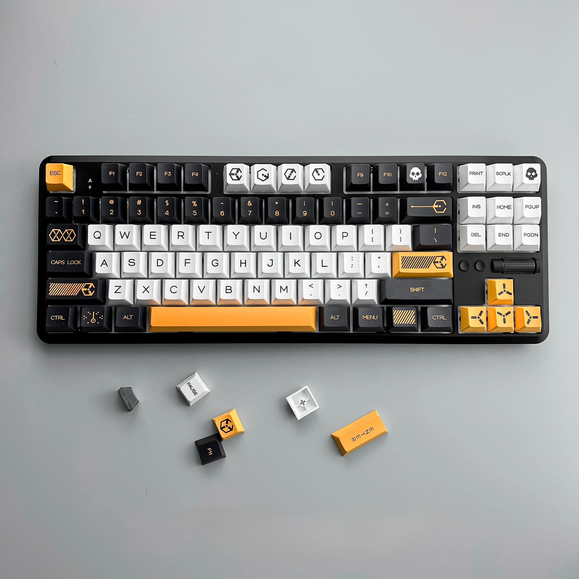 GMK-Virtual-War-Theme-Keycap-Set-PBT-Custom-Two-color-Keyboard-Cap ...