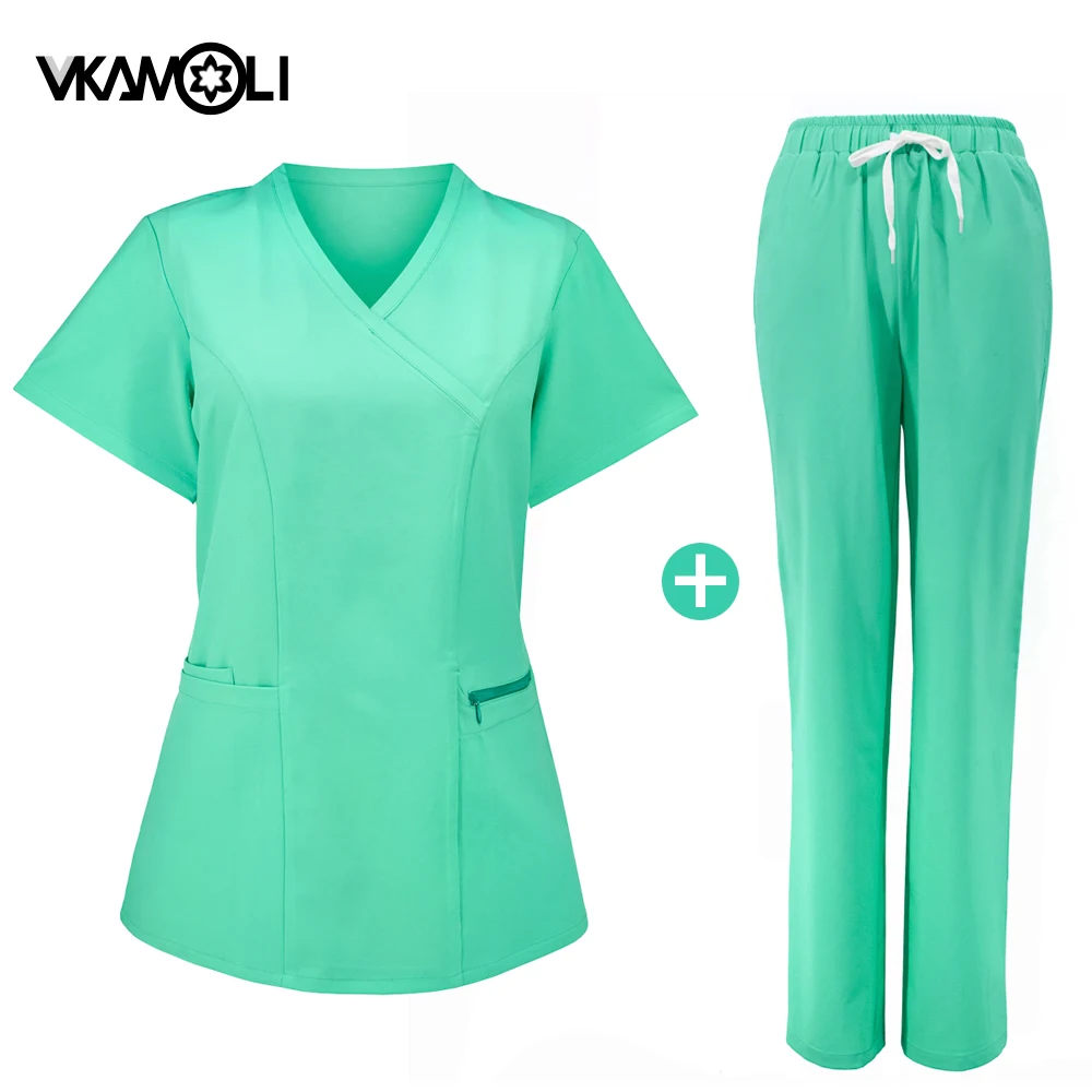 Slim-fitting-Surgical-working-clothes-Doctor-Nurse-Nursing-Uniforms ...