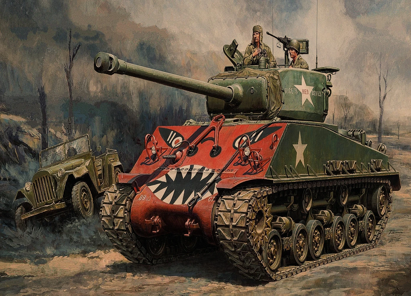 Ww2 Tiger Tank Art