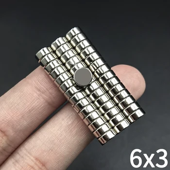 50/100/200/1000/5000PCS 6x3mm Disc Neodymium Magnet for Fridge 6mmx3mm ...