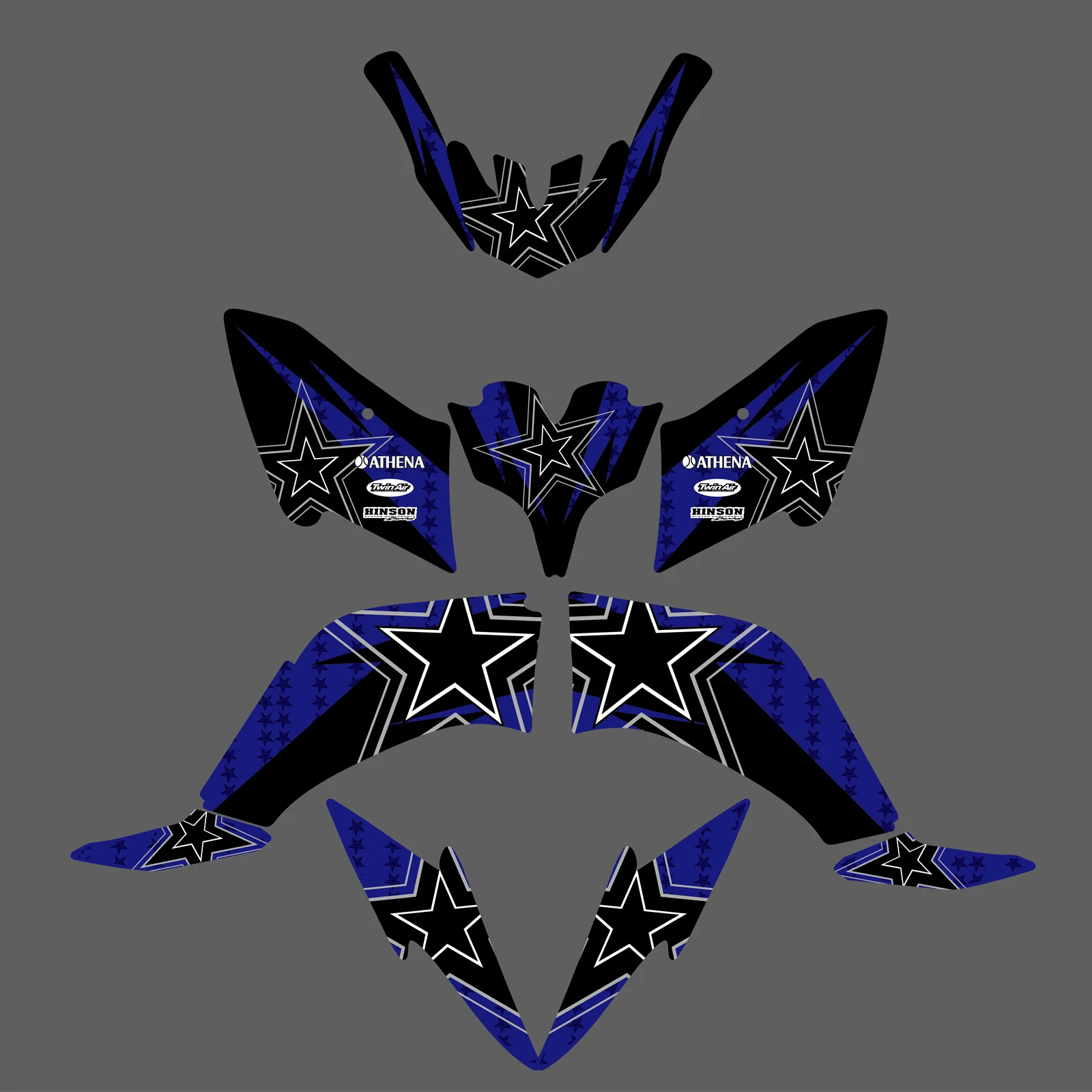 New Style DECALS STICKERS Graphics Kits FIT For Yamaha Raptor125 Raptor ...