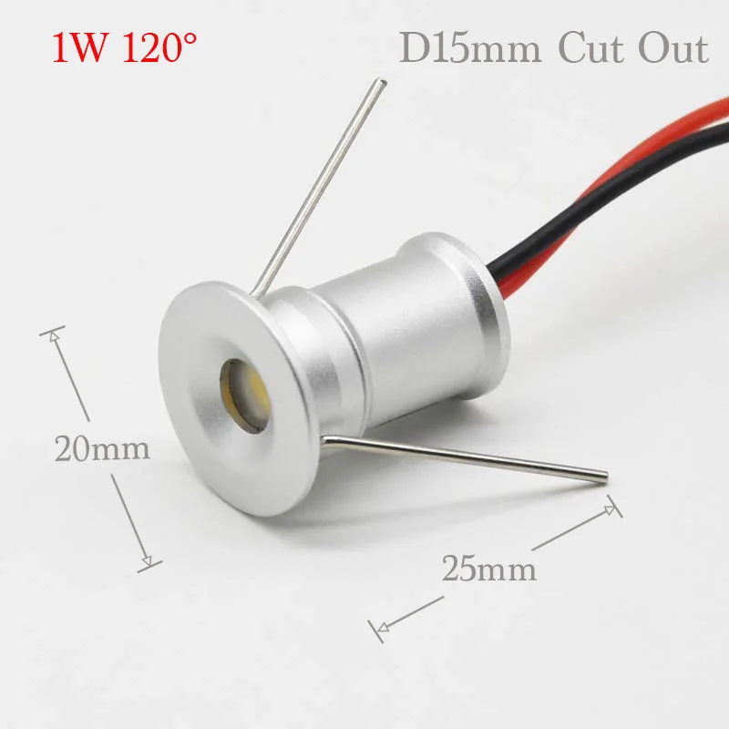 1W 12V LED Mini Bulb Spot Kit With IP67 Transformer Sauna Stair Light ...