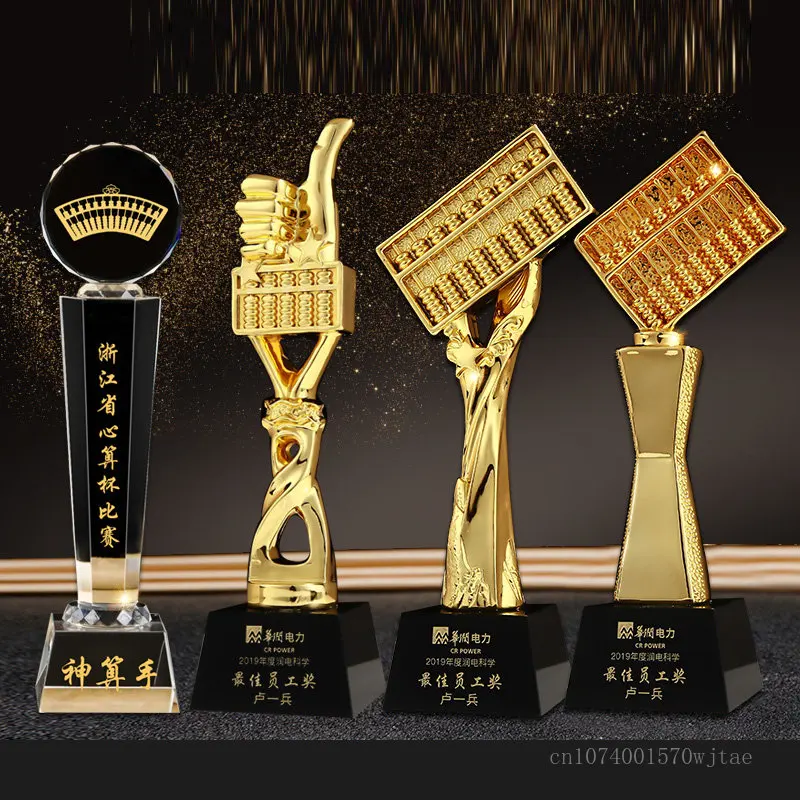 Customized-Accounting-Electroplated-Resin-Crystal-Trophy-Abacus-Award ...