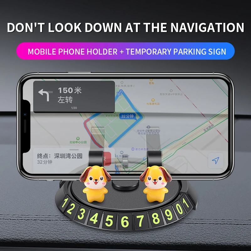 Bevis-Doll-Car-Temporary-Parking-Sign-Car-Temporary-Parking-Move-Number ...