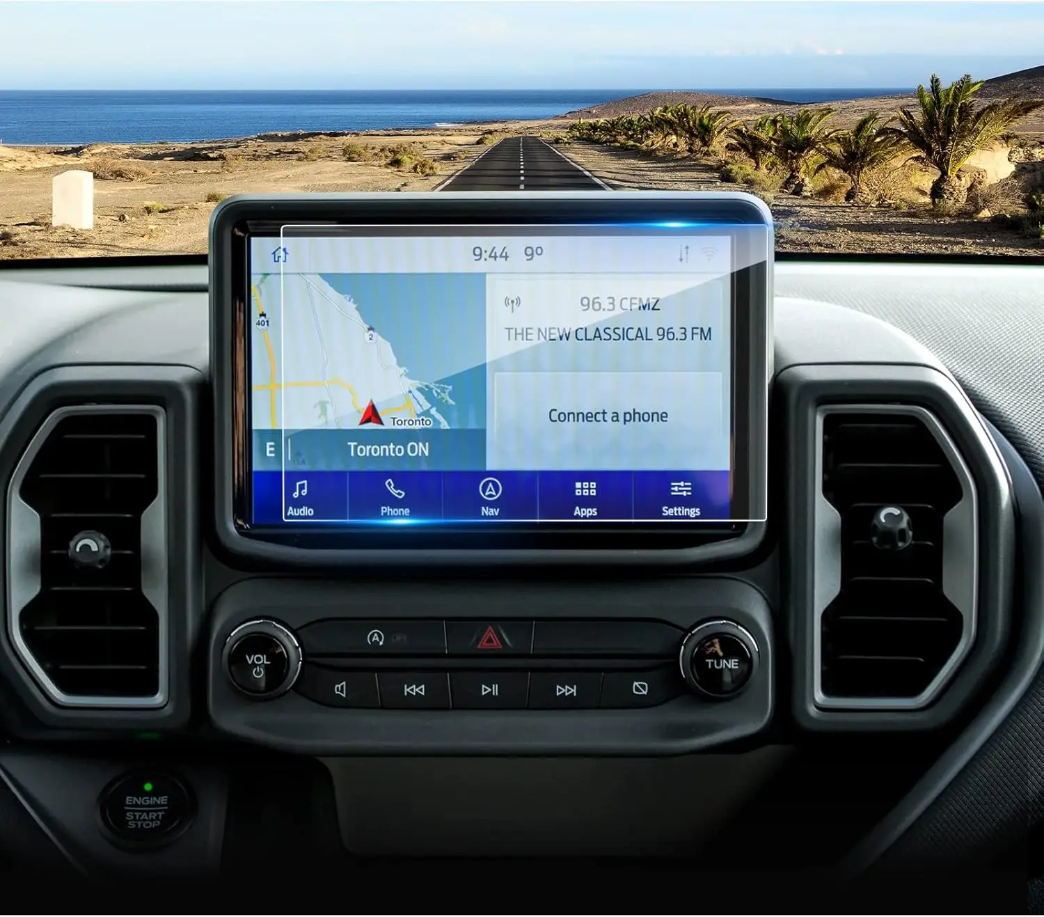 For Ford Bronco Sport 2021 2022 2023 2024 8-inch SYNC 3 GPS navigation ...