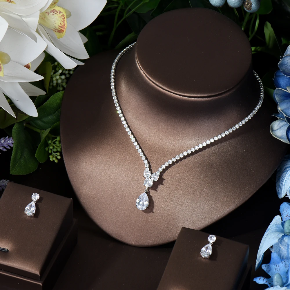 HIBRIDE-Hot-Selling-Luxury-AAA-Zircon-Water-Drop-Shape-Necklace-Pendant ...