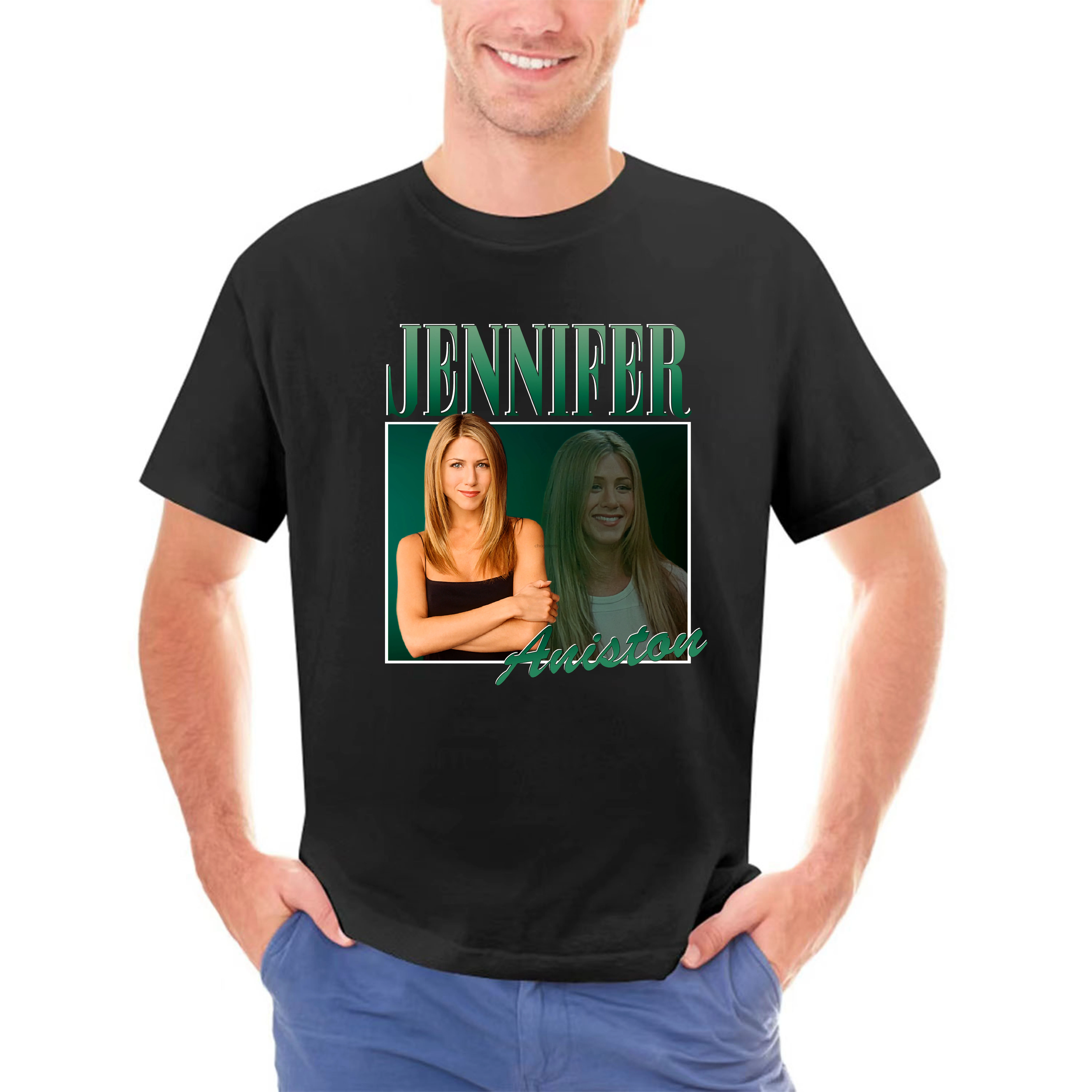Inspired-By-Jennifer-Aniston-T-shirt-Merch-Tour-Limited-Vintage-Rare ...
