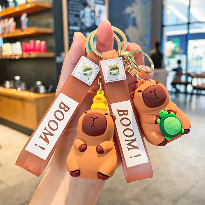 Cute Capybara Keychain for Car Keys Anime Accessories Key Chain New in ...