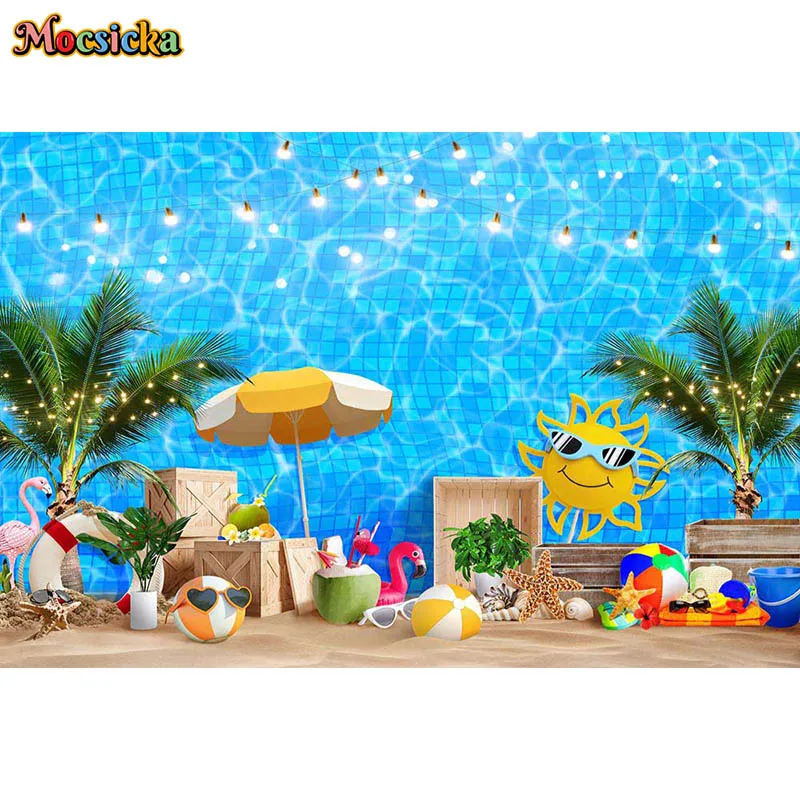 Kids Beach Party Background