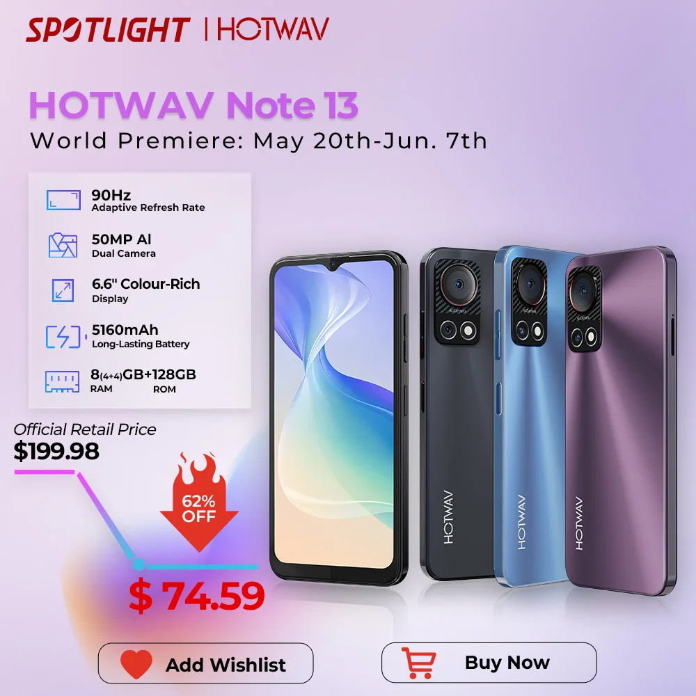 Wereldpremi-re-Hotwav-Note-13-Smartphone-6-6-Hd-90Hz-Android-13-8Gb ...