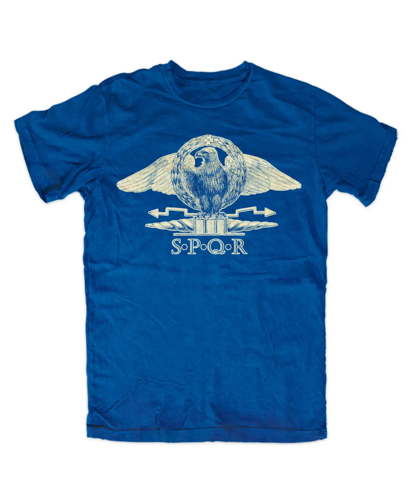 SPQR-T-Shirt-BLUE-Spor-Rome-Gladiators-Roman-Empire-Legionnaire ...